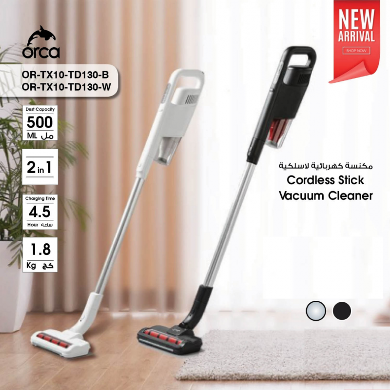 wiregcc - Orca Cordless Stick Vacuum Cleaner, Black
